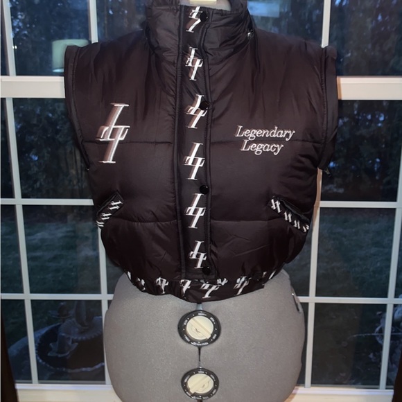 Jackets & Coats | Legendary Legacy Women Cropped Puffer Coatpuffervest ...